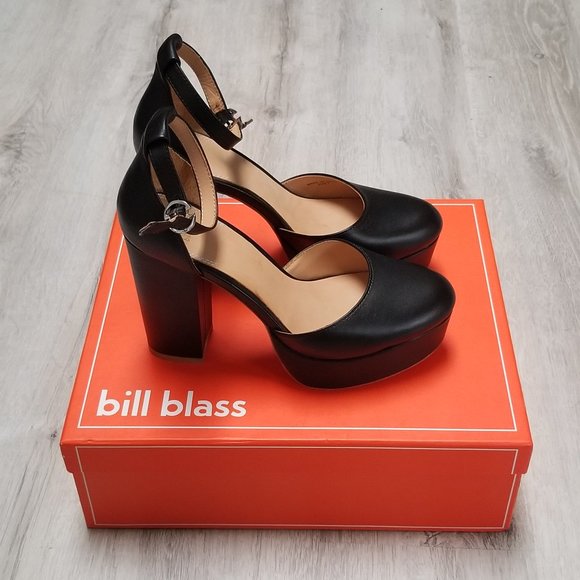 bill blass | Shoes | Bill Blass Ellie Platform Mary Jane Heels Black ...